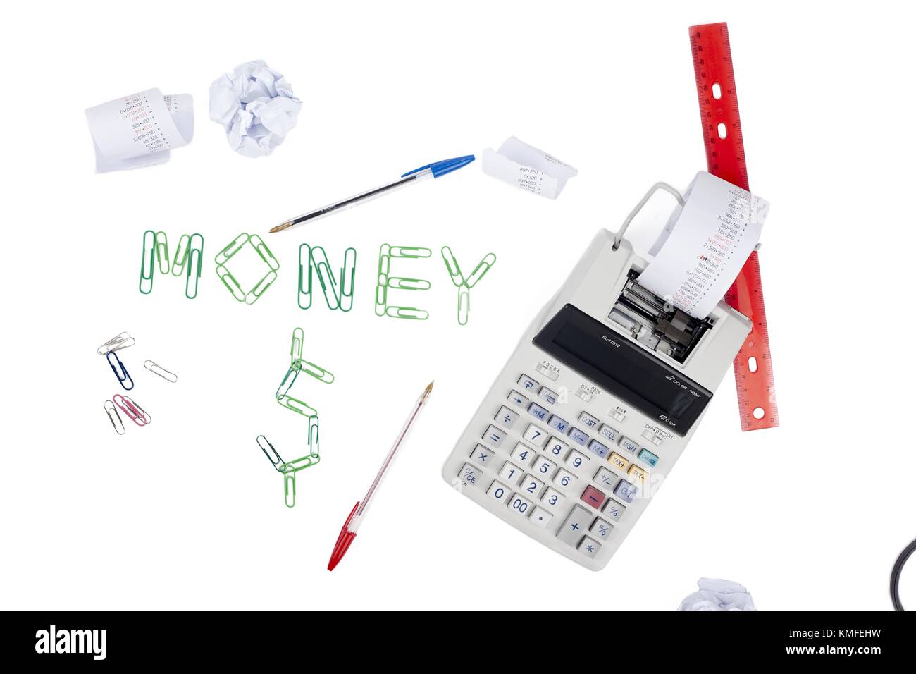 Calculating money hi-res stock photography and images - Alamy