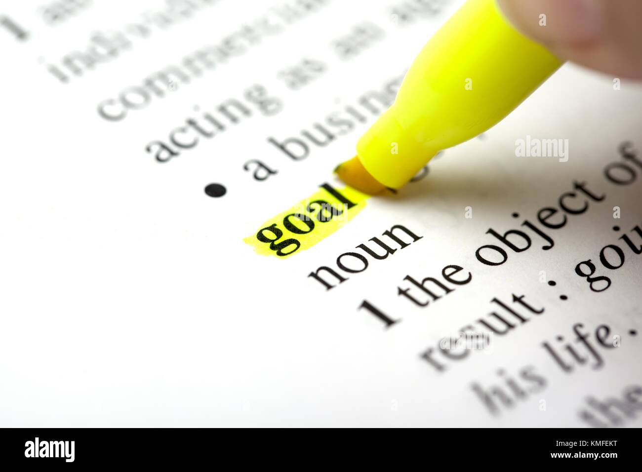 Goal definition hi-res stock photography and images - Alamy