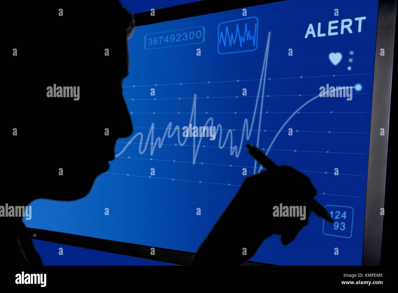 Vector heart cardiogram hi-res stock photography and images - Alamy
