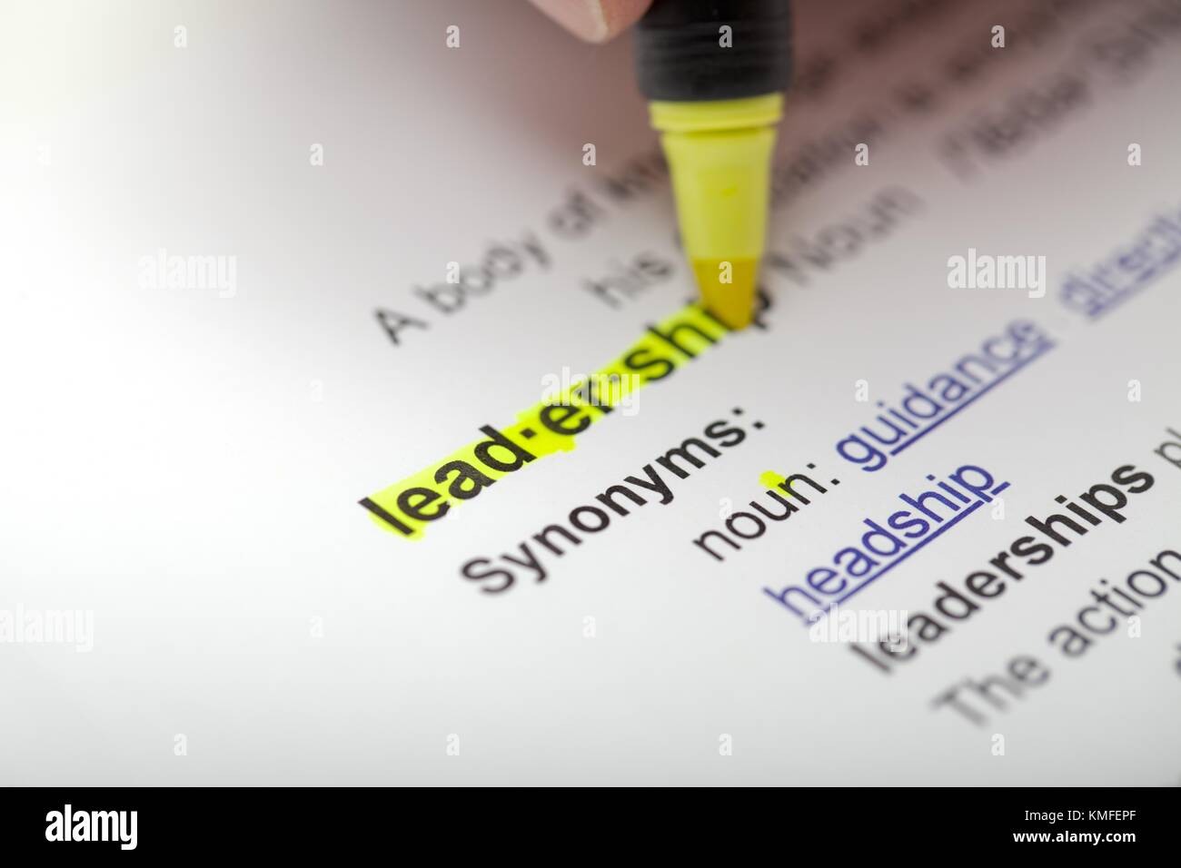 Highlighting marker words hi-res stock photography and images - Alamy