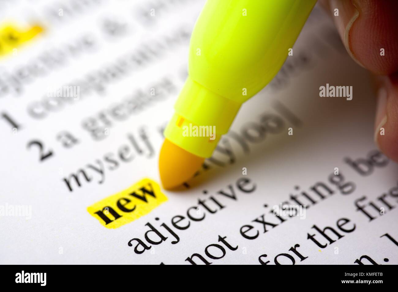 New words dictionary hi-res stock photography and images - Alamy
