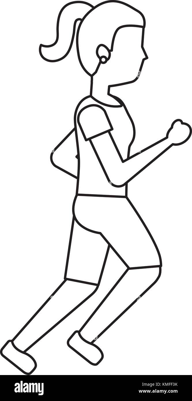 Person Jogging Drawing Easy