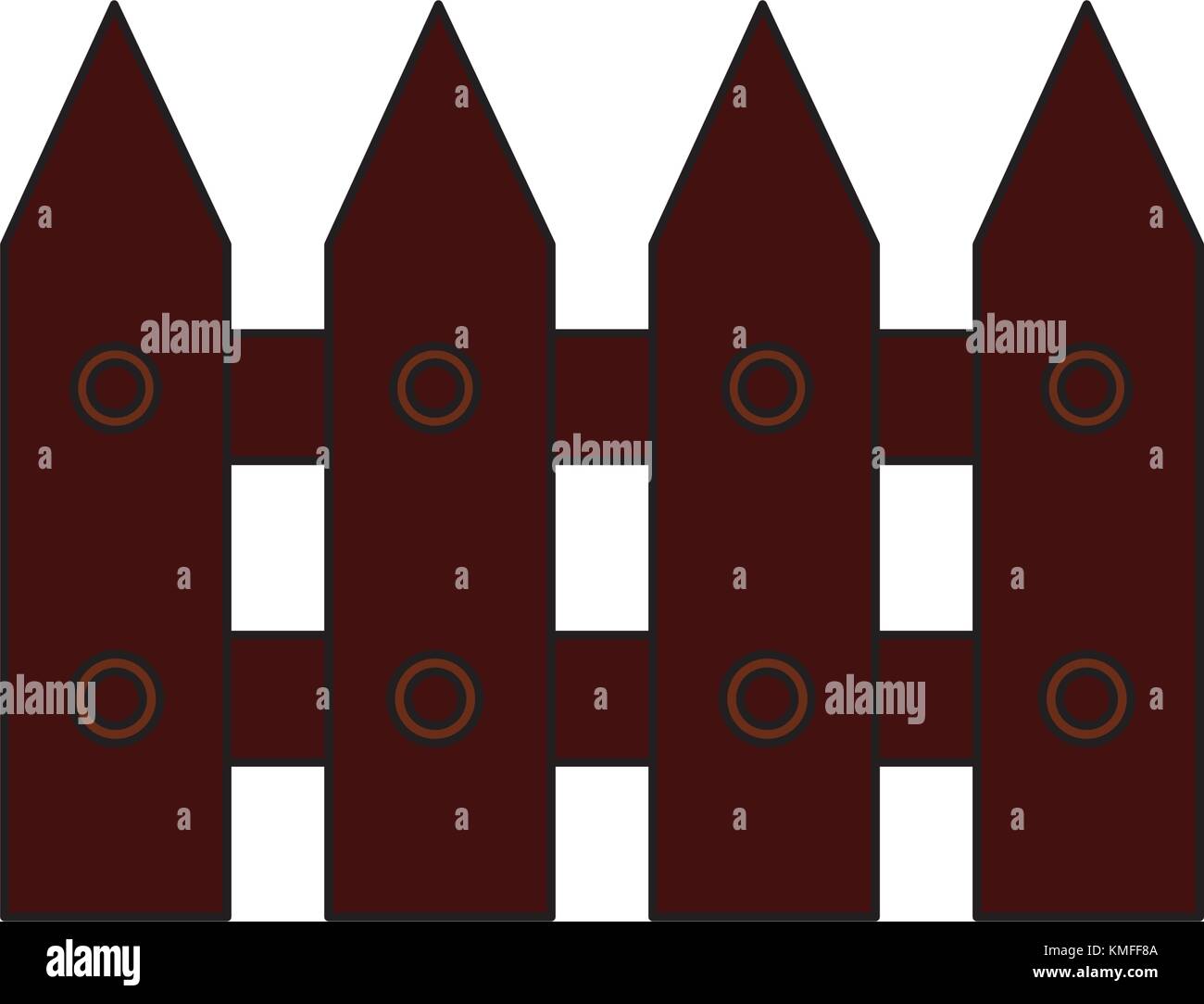 fence wooden section icon image Stock Vector Image & Art - Alamy