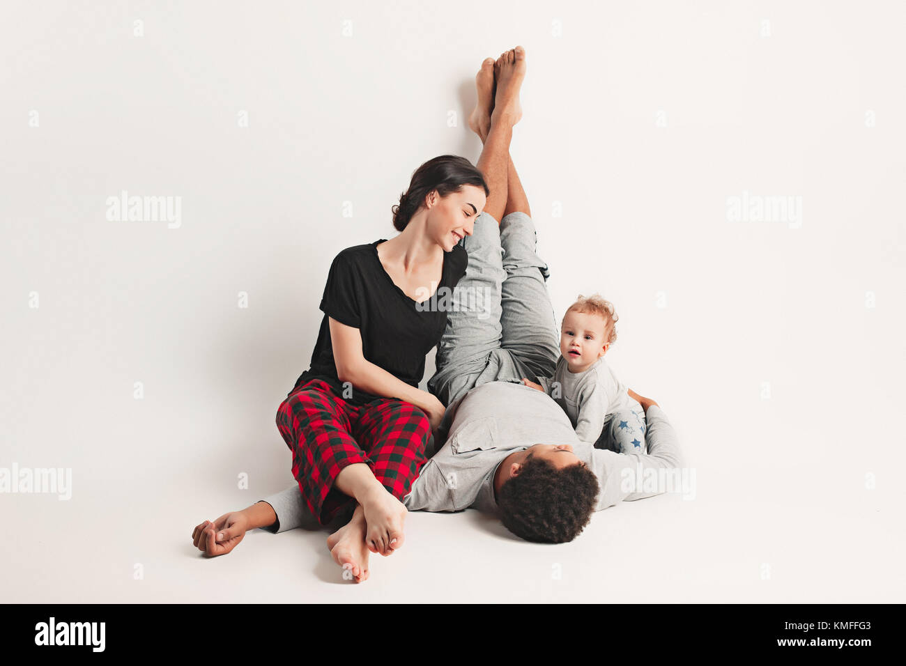 One happy family Stock Photo - Alamy