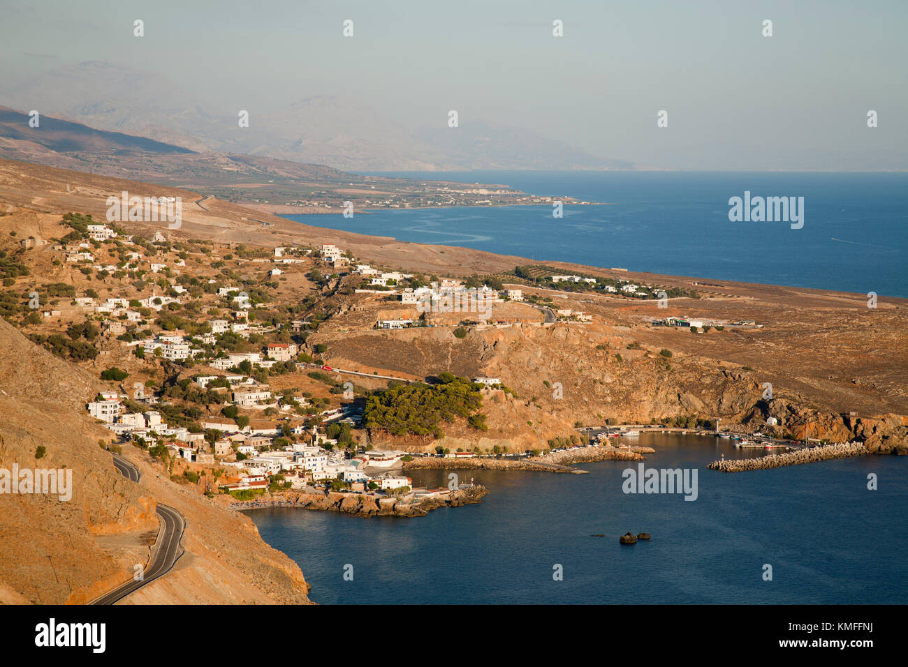 View with Sfakia village, Crete island, Greece, Europe Stock Photo - Alamy