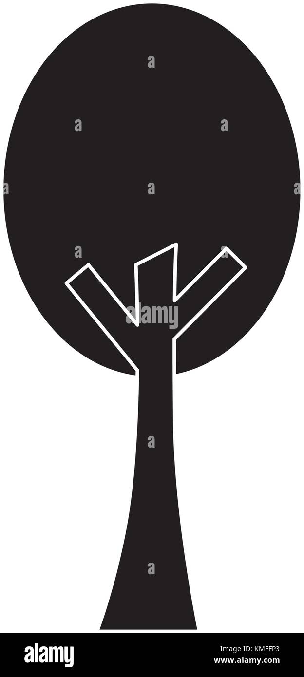 tree nature forest ecology pictogram Stock Vector Image & Art - Alamy