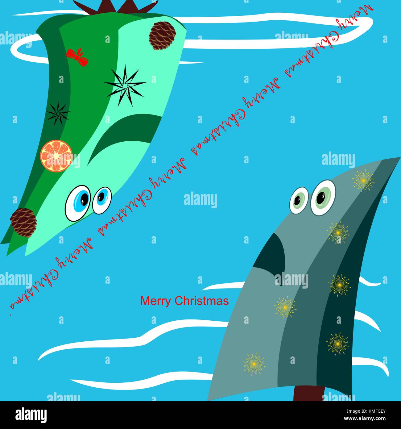 Happy merry christmas red Stock Vector Images - Alamy