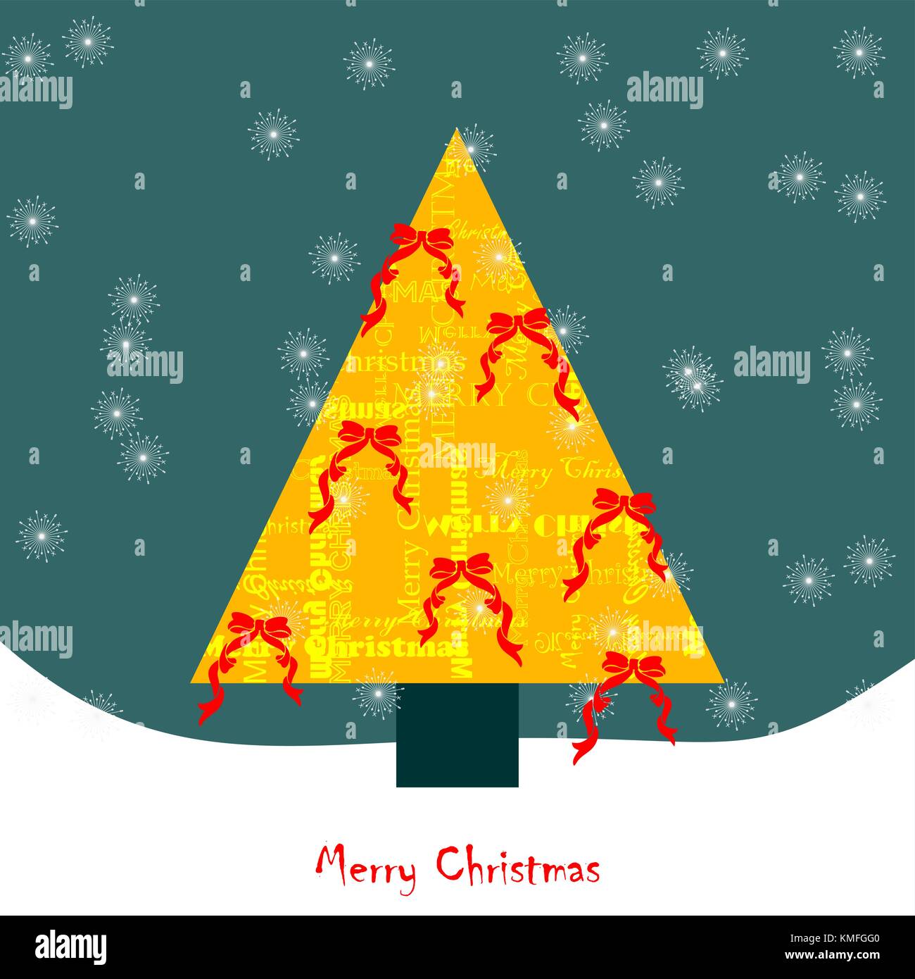 Happy merry christmas red Stock Vector Images - Alamy