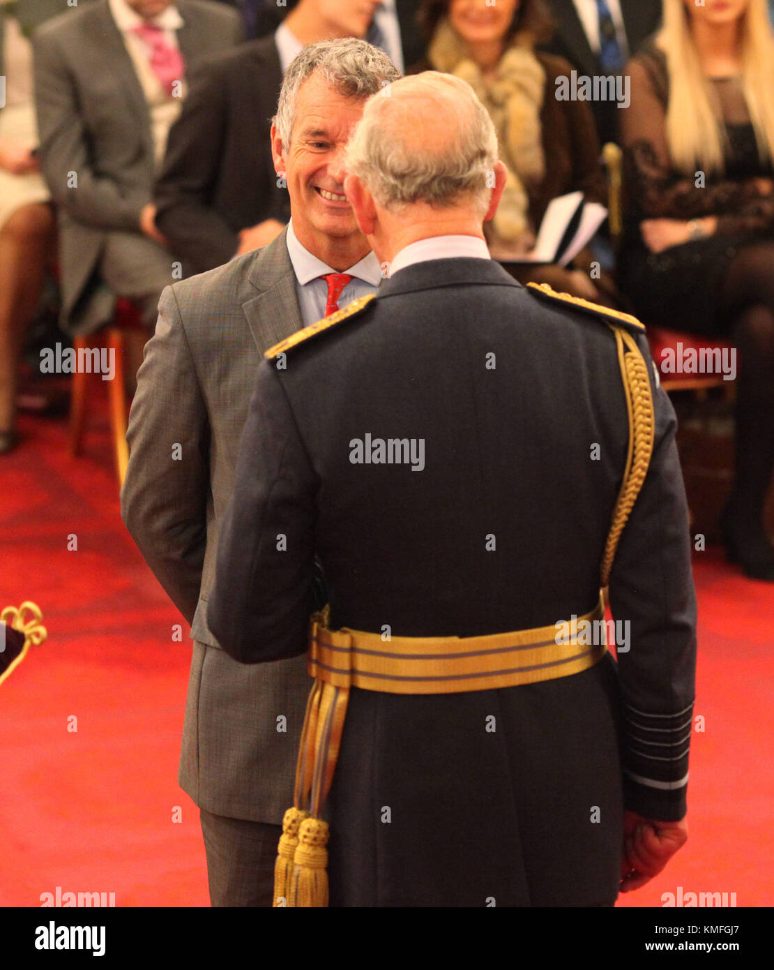 Made mbe by prince wales investiture ceremony buckingham palace hi-res ...