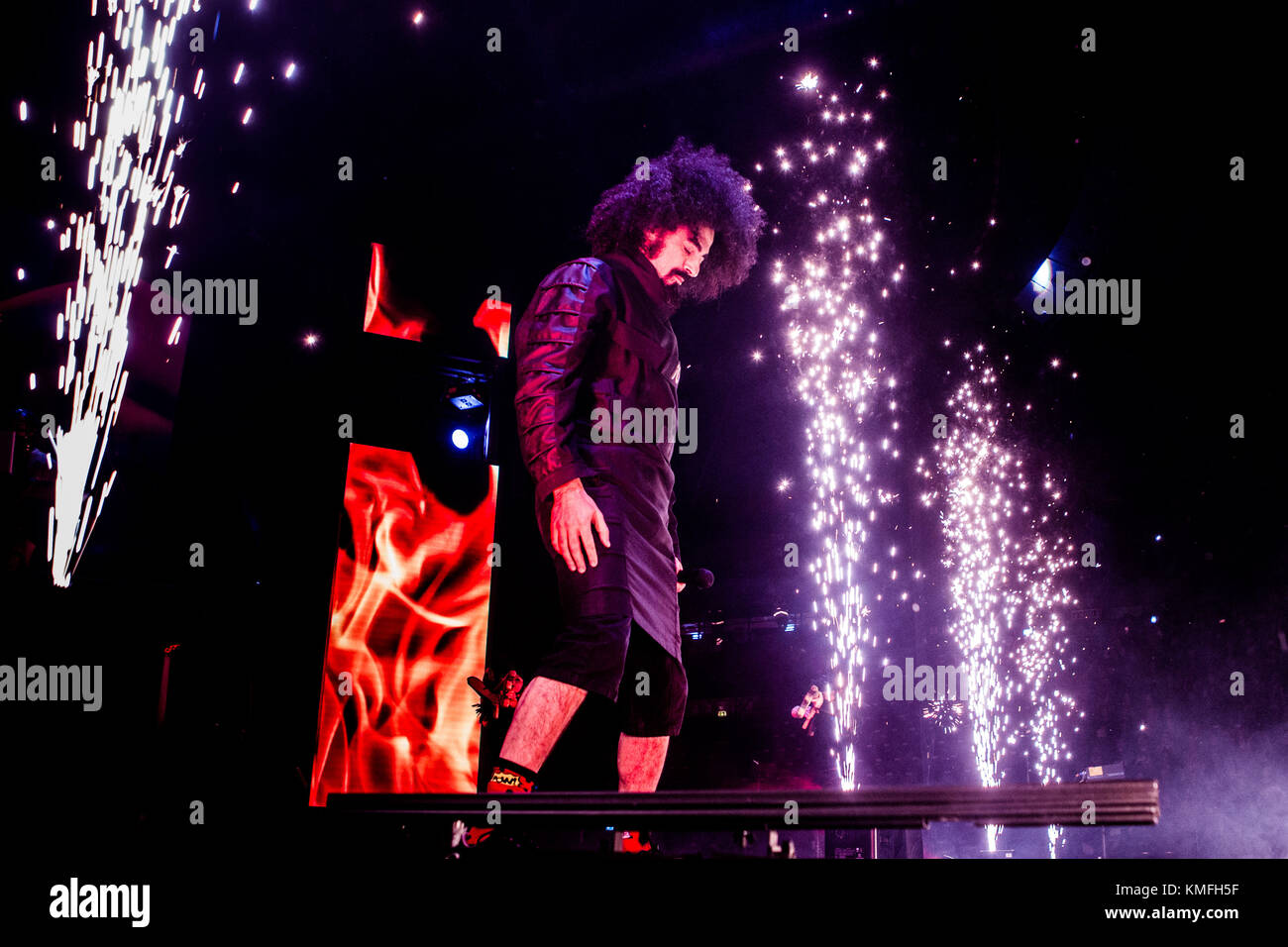 Milan, Italy. 06th Dec, 2017. Italian rapper Caparezza performs live at ...