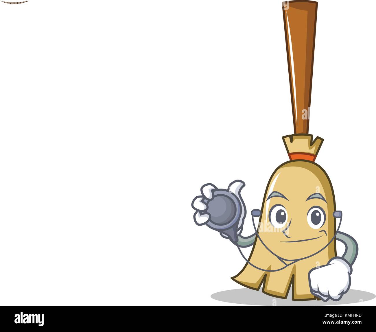 Doctor broom character cartoon style Stock Vector Image & Art - Alamy