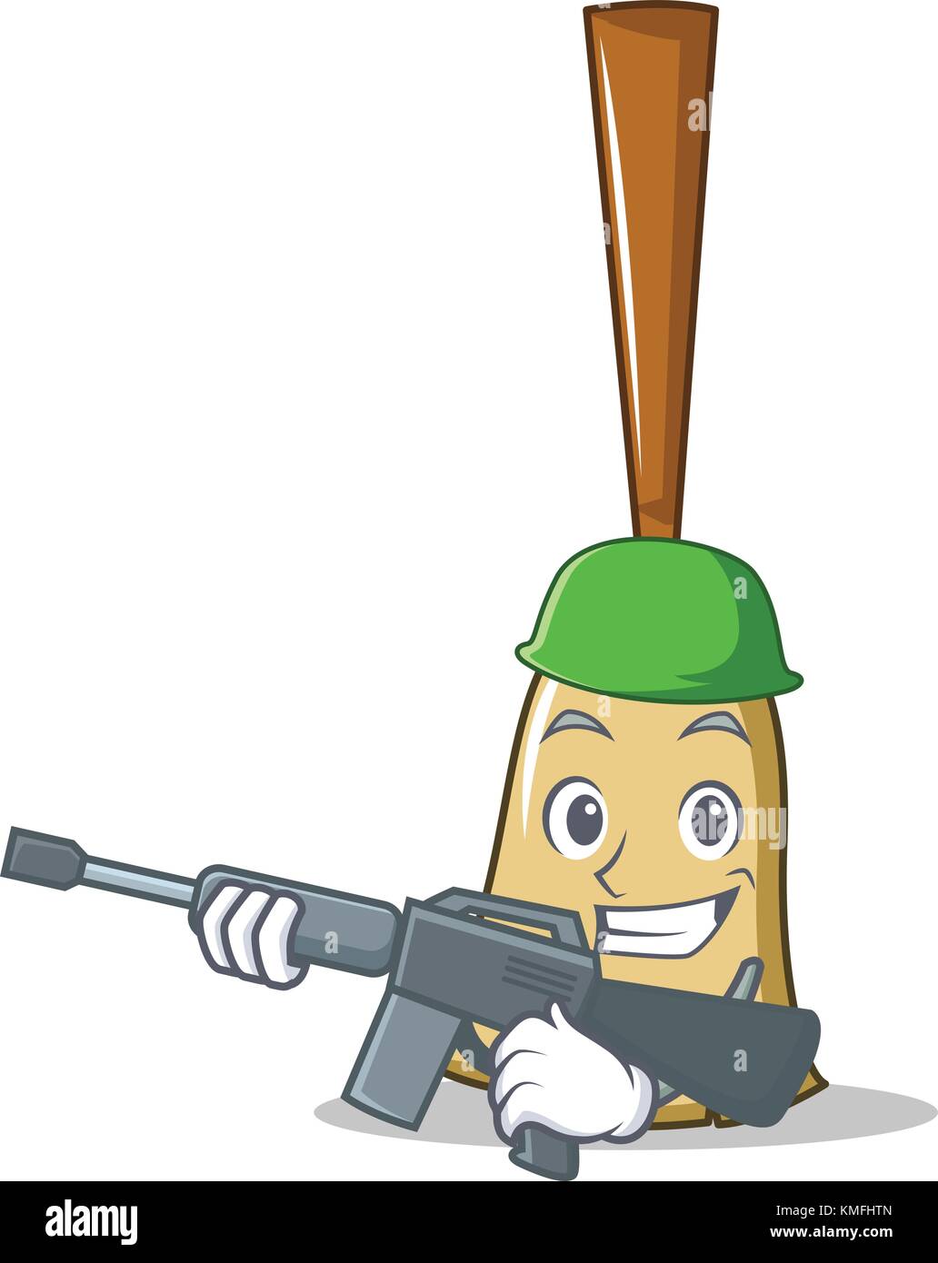 Army broom character cartoon style Stock Vector Image & Art - Alamy