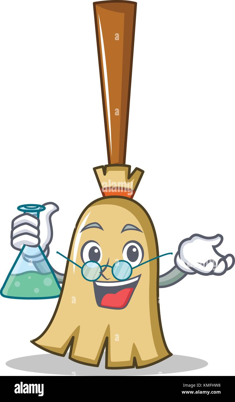 Professor broom character cartoon style Stock Vector Image & Art - Alamy