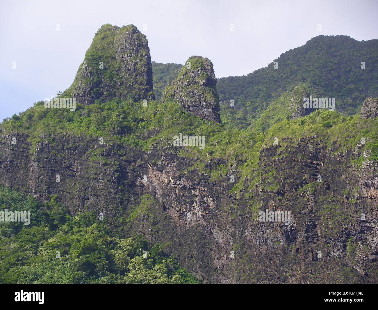 Mountains / Landscape, Moorea, French Polynesia Stock Photo - Alamy