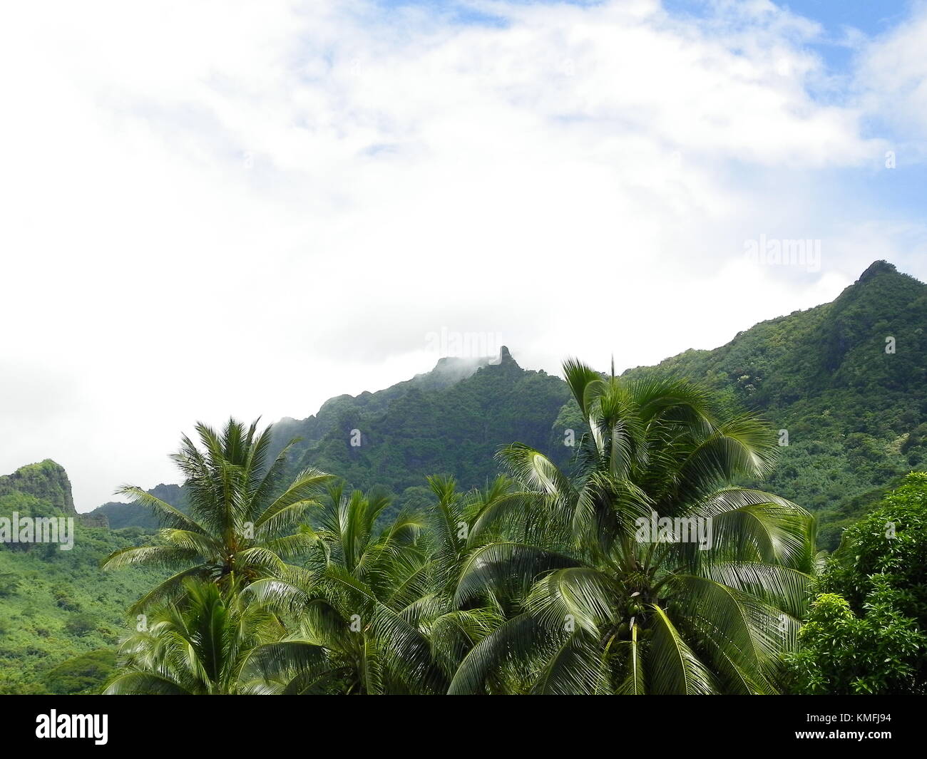 Mountains / Landscape, Moorea, French Polynesia Stock Photo - Alamy