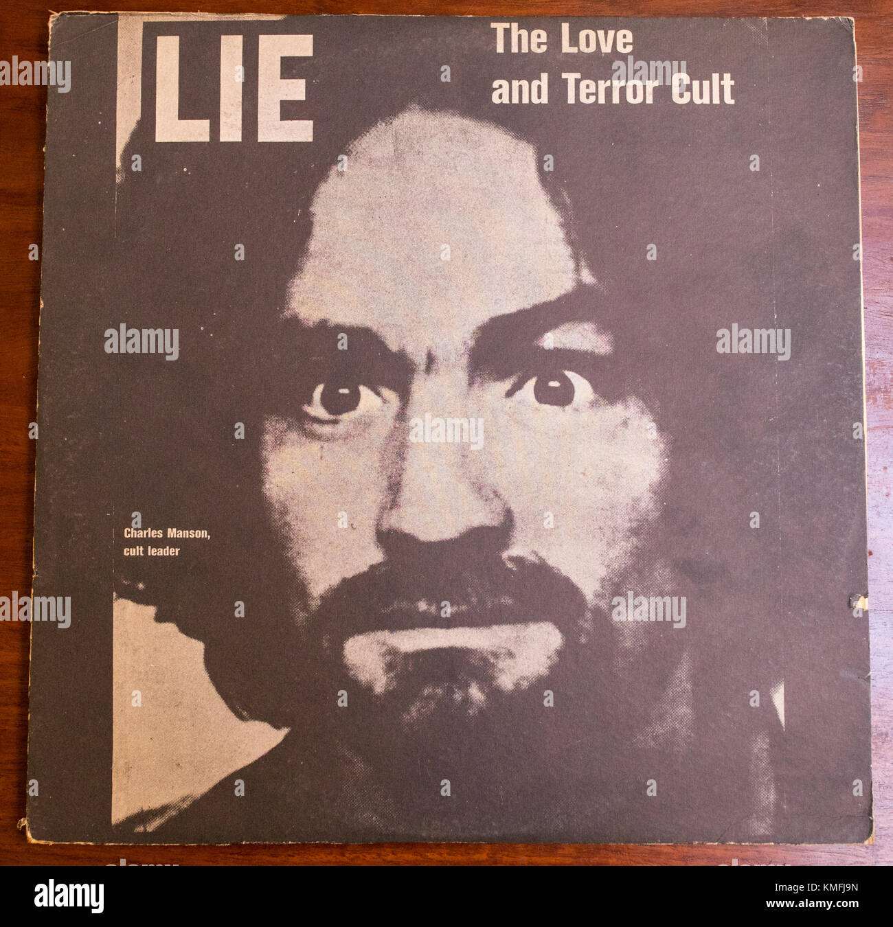 The face of convicted murderer Charles Manson, 1934-2017, is seen on ...