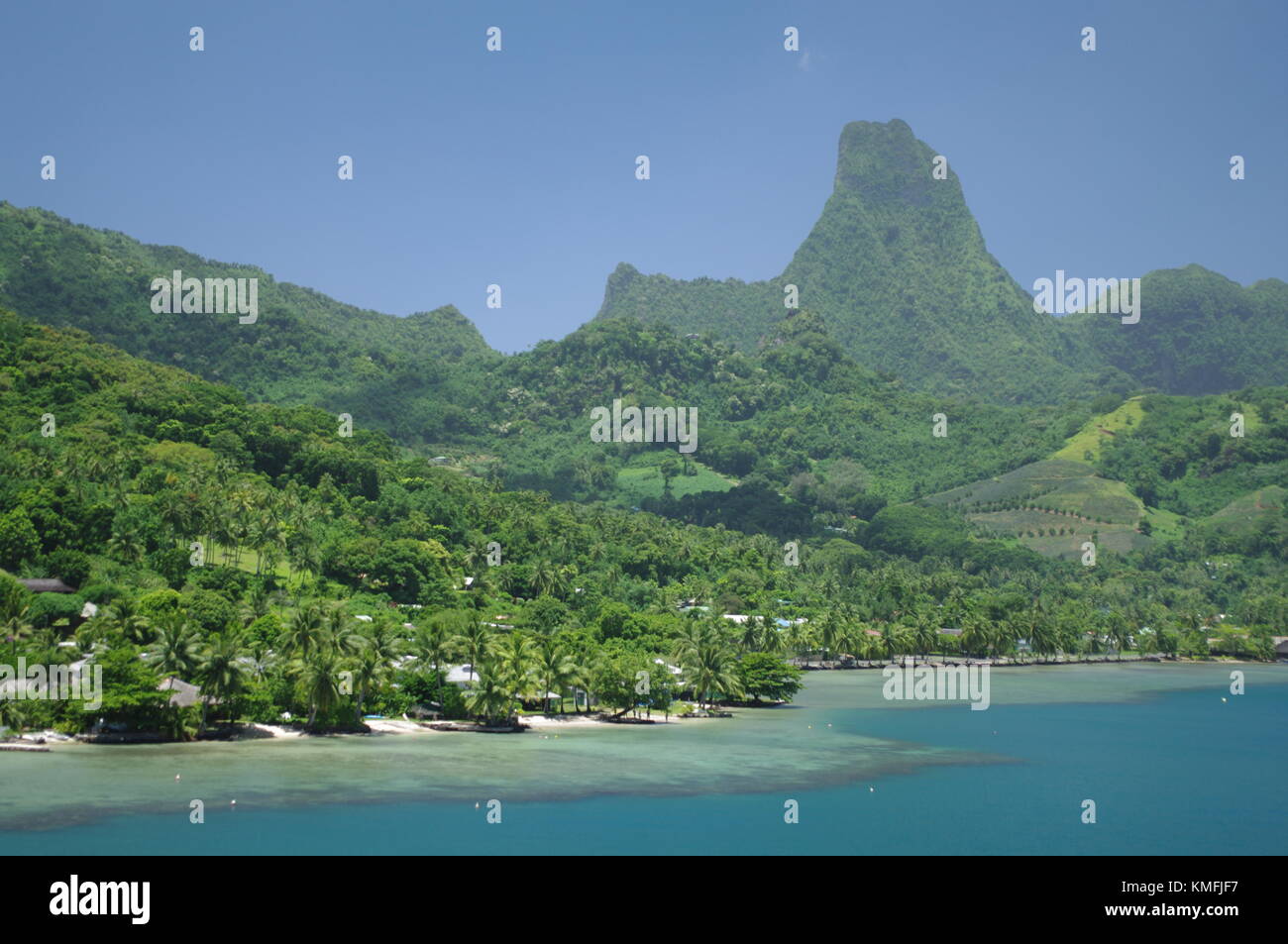 Mountains / Landscape, Moorea, French Polynesia Stock Photo - Alamy