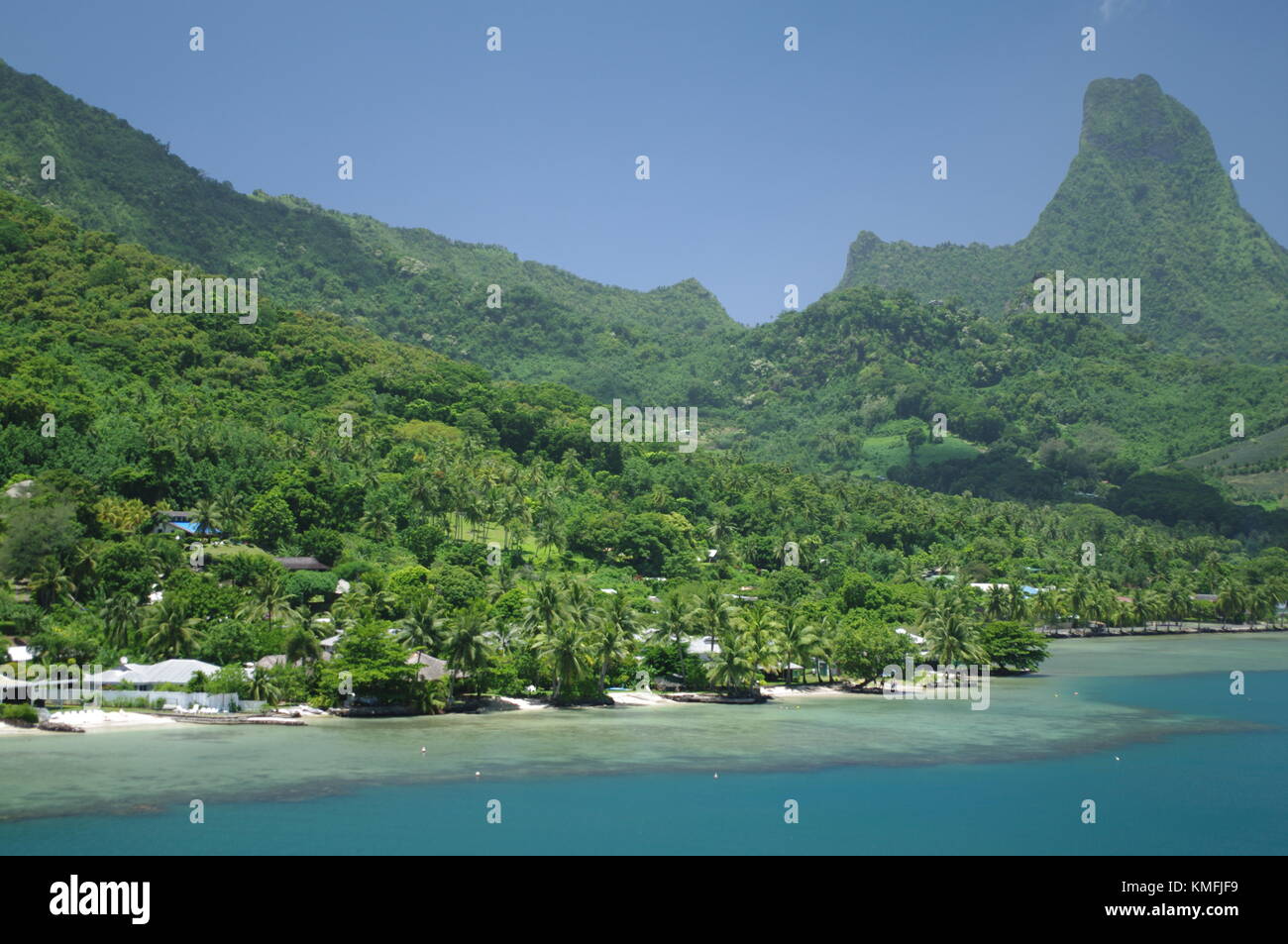 Mountains / Landscape, Moorea, French Polynesia Stock Photo - Alamy