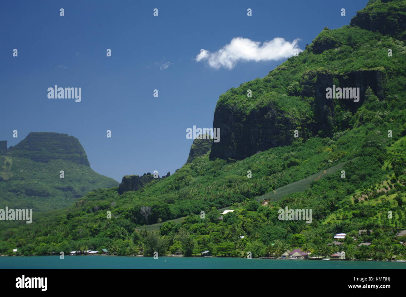 Mountains / Landscape, Moorea, French Polynesia Stock Photo - Alamy