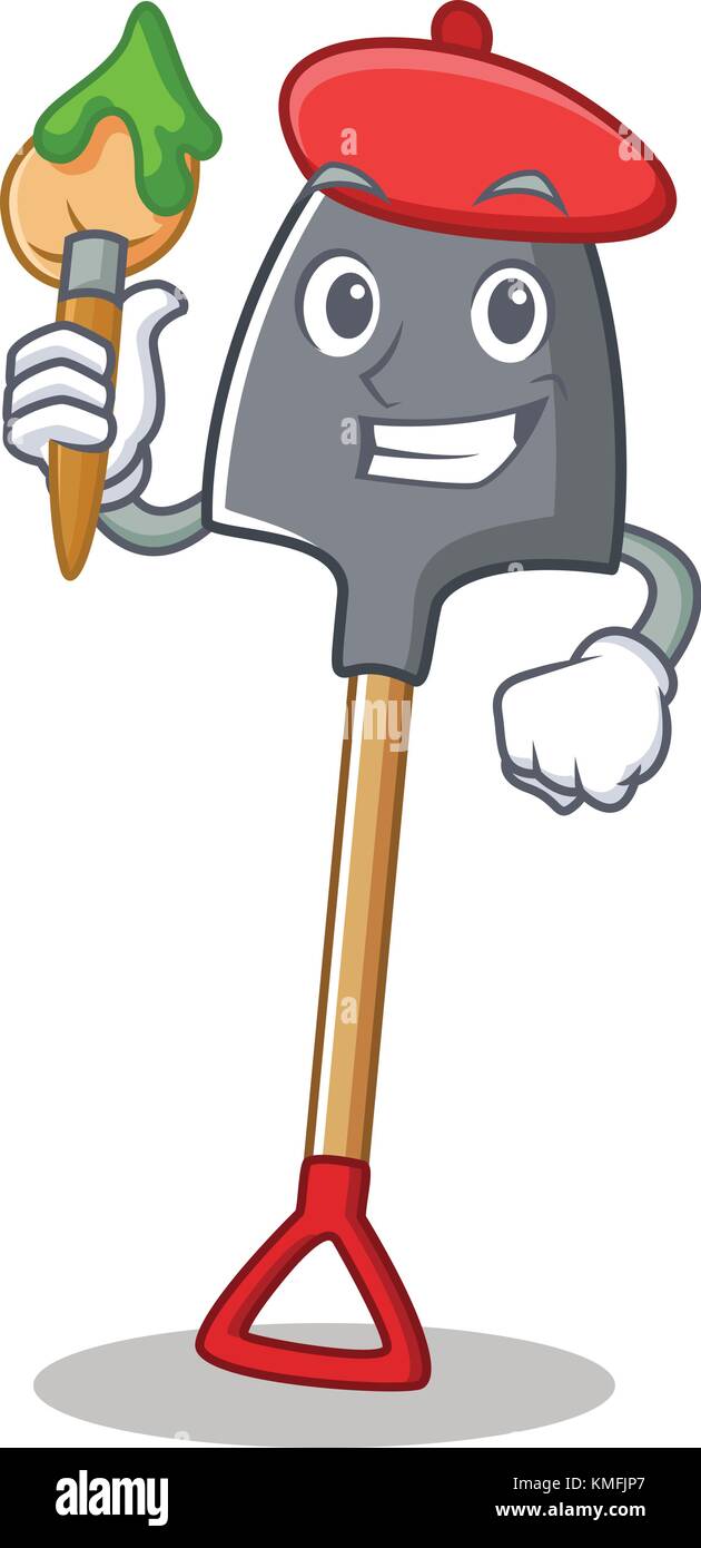 Artist shovel character cartoon style Stock Vector Image & Art - Alamy