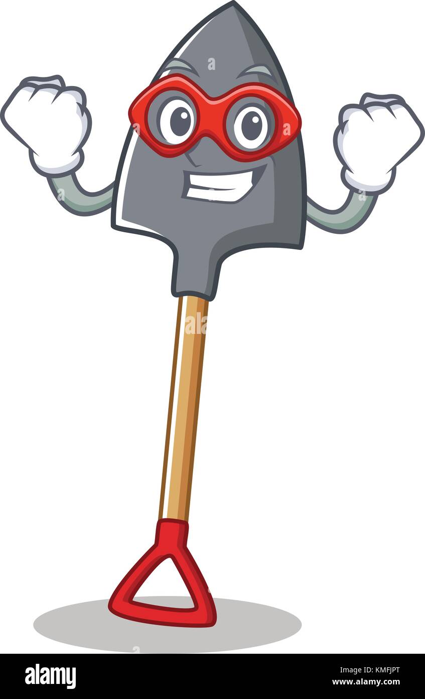 Super hero shovel character cartoon style Stock Vector Image & Art - Alamy
