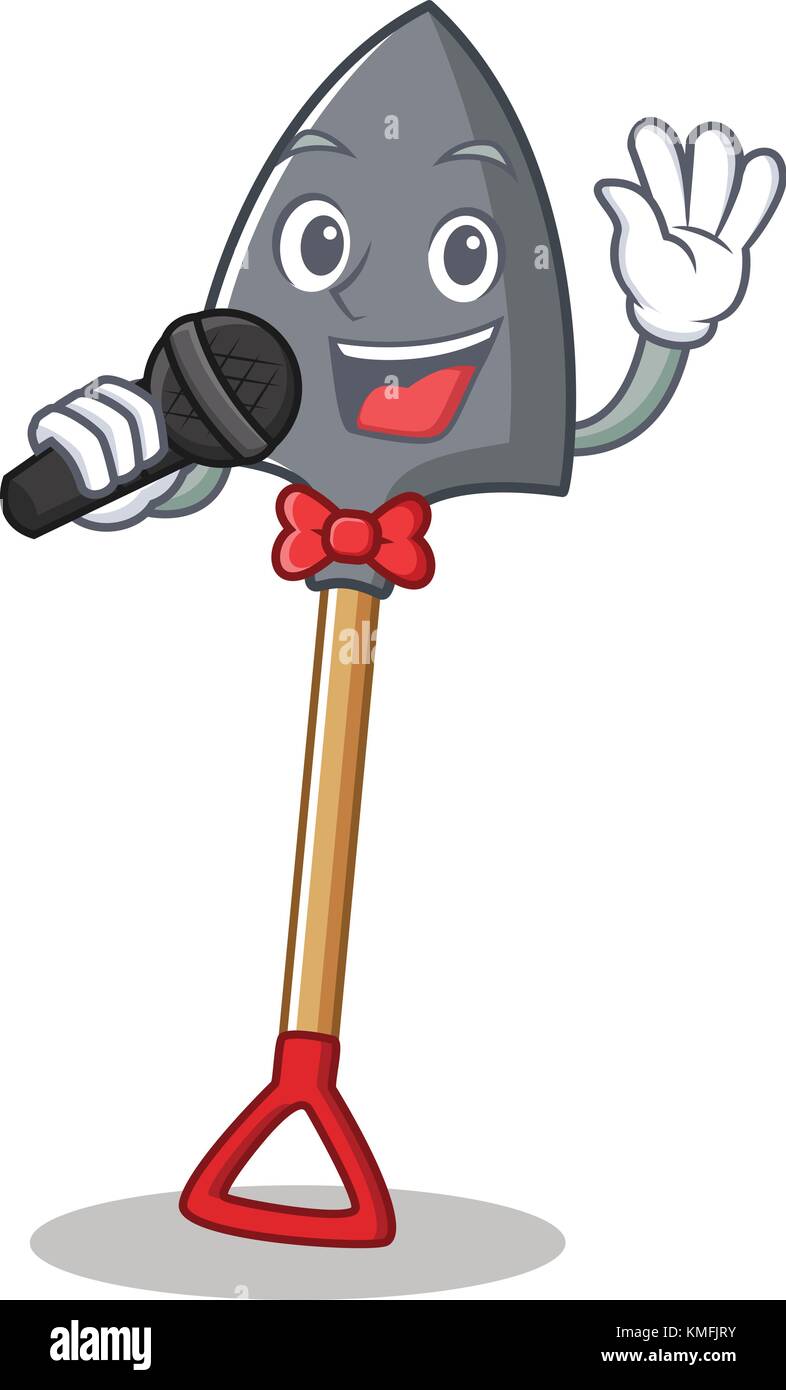 Singing shovel character cartoon style Stock Vector Image & Art - Alamy