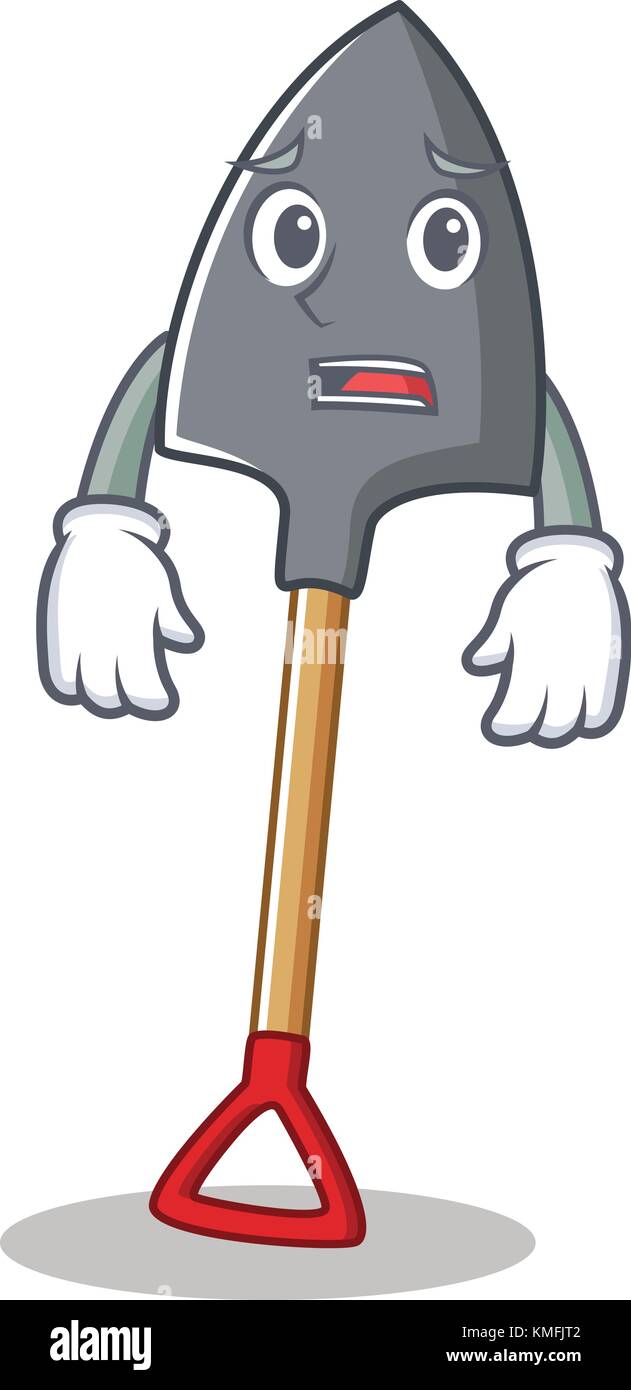 Afraid shovel character cartoon style Stock Vector Image & Art - Alamy