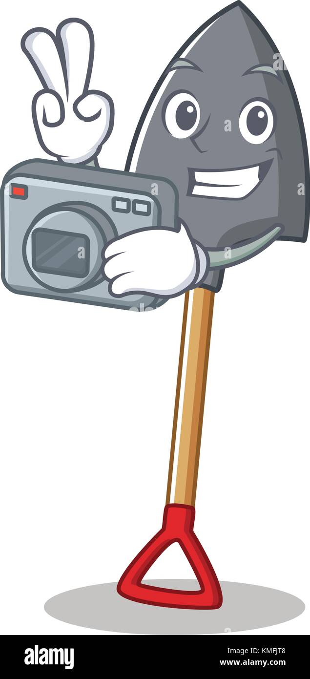 Photographer shovel character cartoon style Stock Vector Image & Art ...
