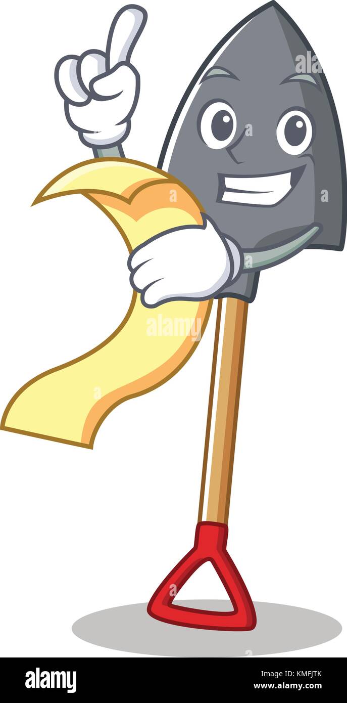 With menu shovel character cartoon style Stock Vector Image & Art - Alamy