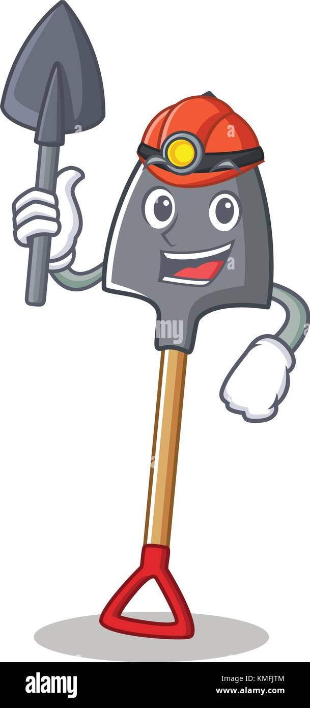 Miner shovel character cartoon style Stock Vector Image & Art - Alamy