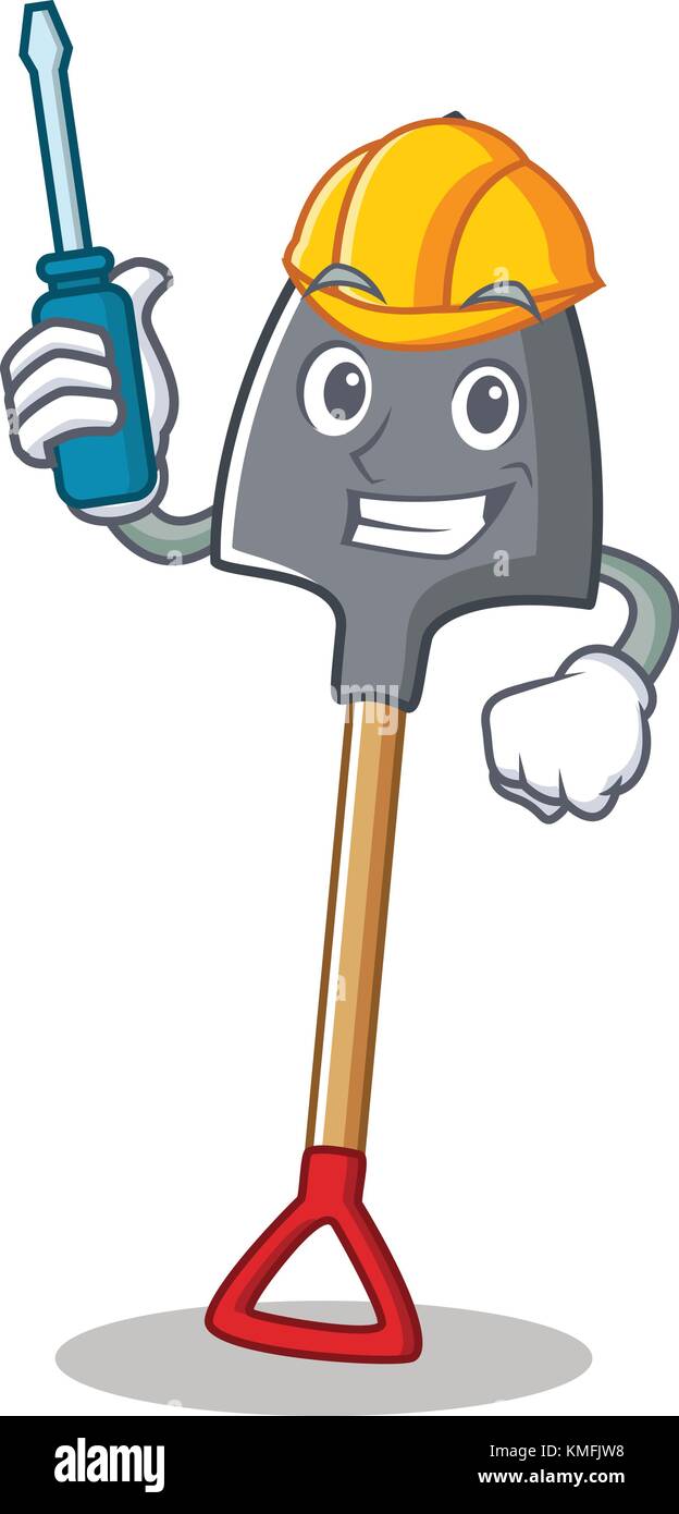 Automotive shovel character cartoon style Stock Vector Image & Art - Alamy