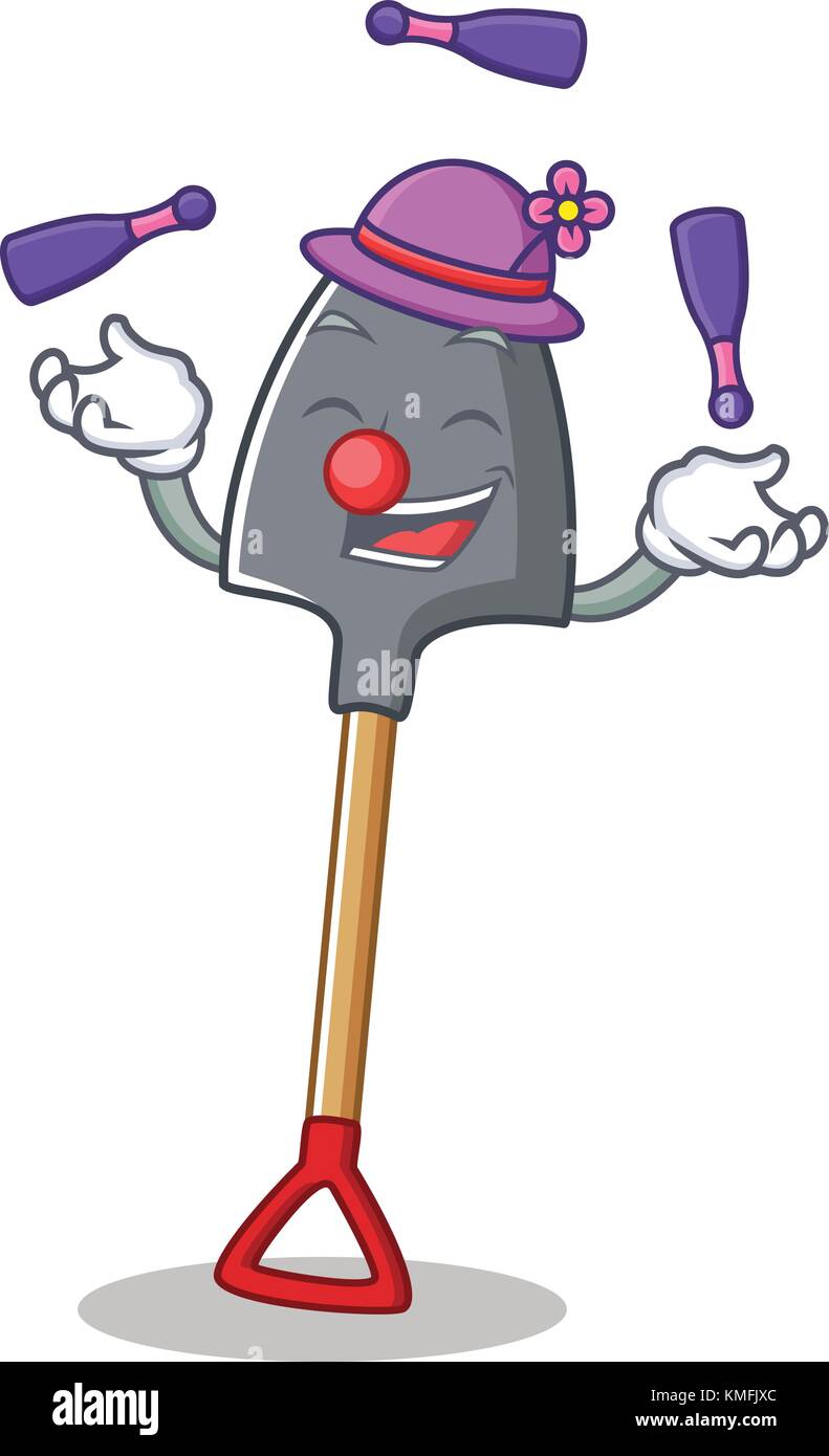 Juggling shovel character cartoon style Stock Vector Image & Art - Alamy