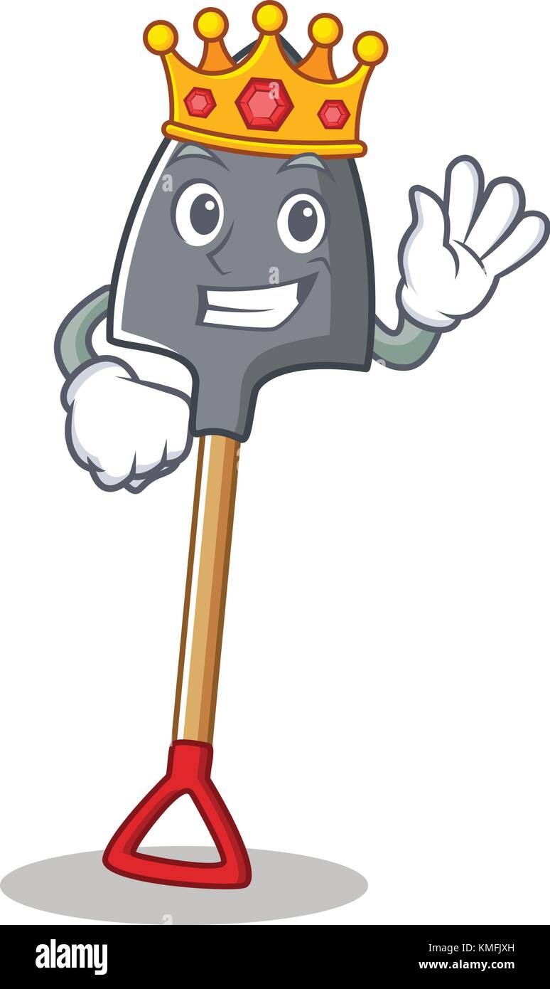 King shovel character cartoon style Stock Vector Image & Art - Alamy