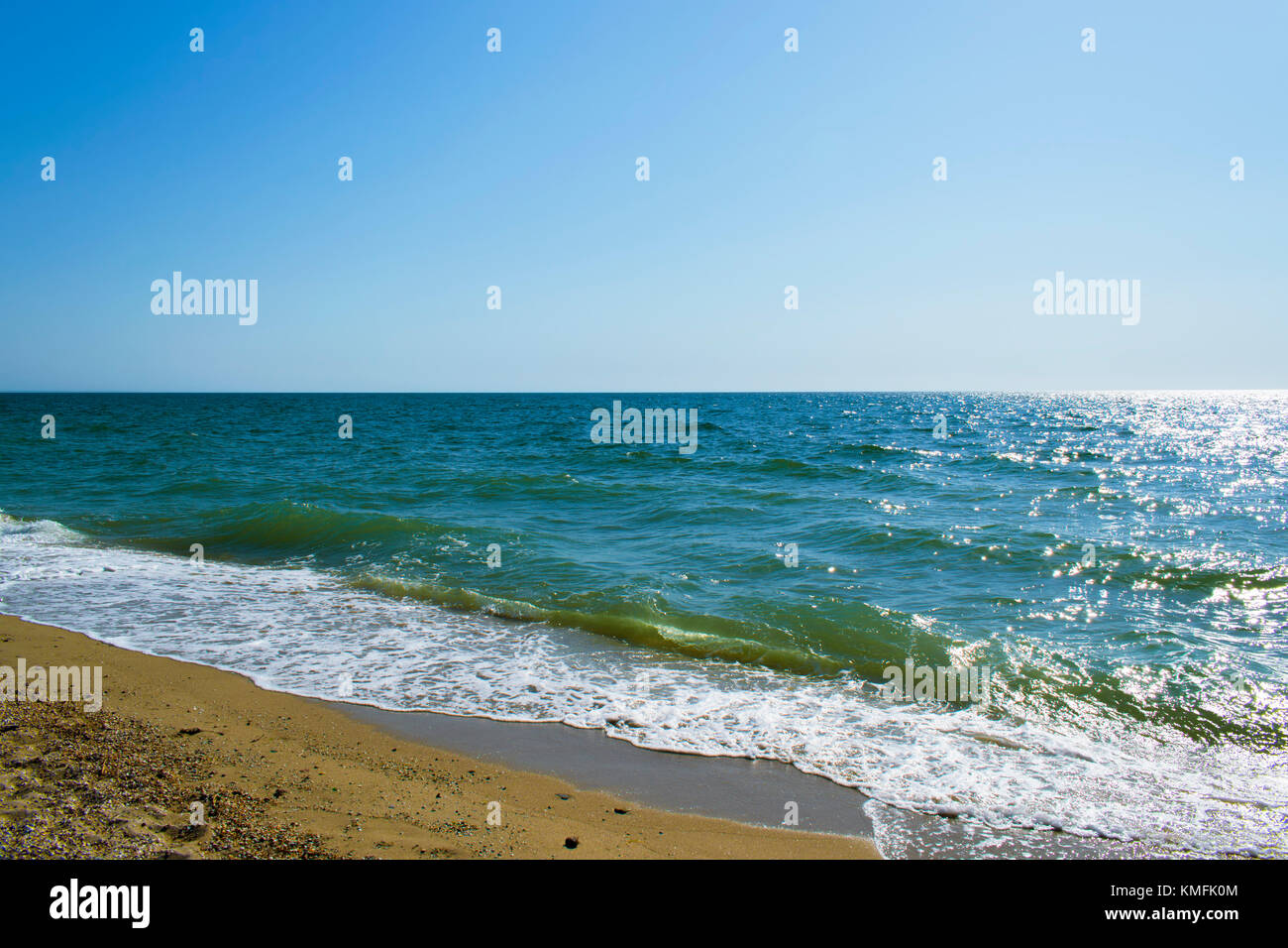 Sea view, summer beach, rest in a very beautiful place Stock Photo - Alamy