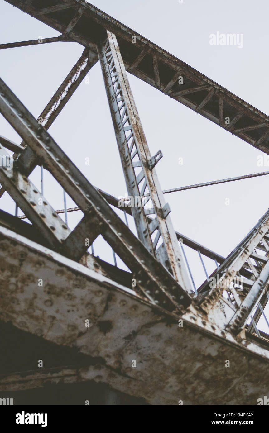 Rusty railway bridge Stock Photo - Alamy
