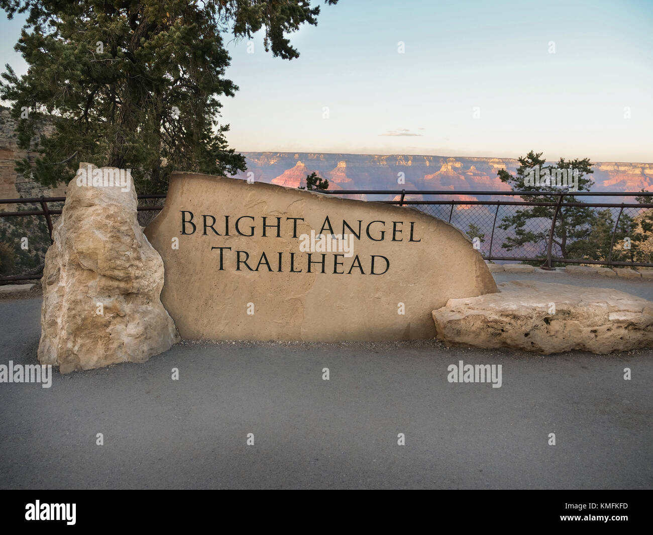 Sign bright angel trail hi-res stock photography and images - Alamy