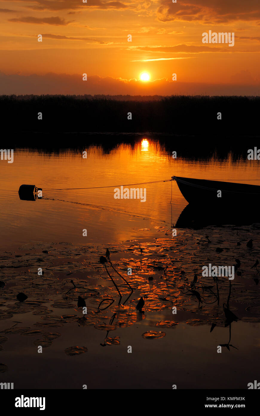 river bank sunset Stock Photo - Alamy