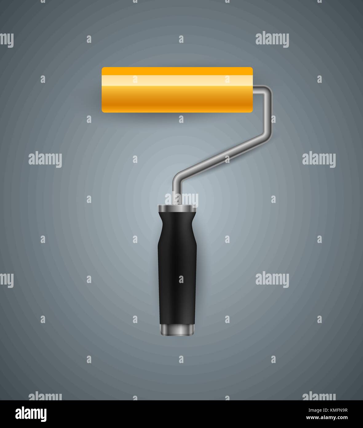 Realistic roller paint info Stock Vector Image & Art - Alamy