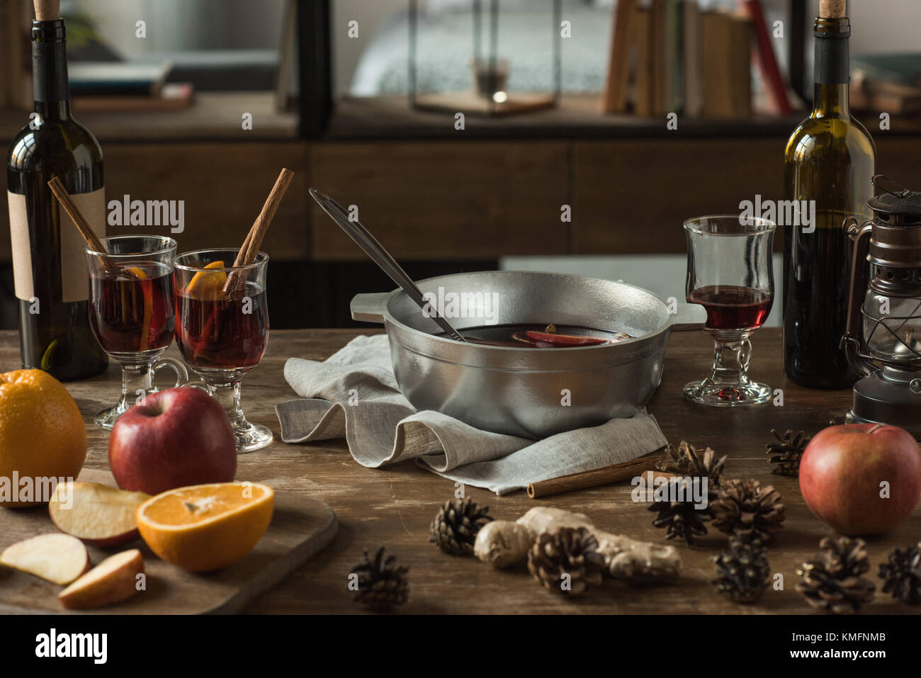 Bottles of mulled wine hi-res stock photography and images - Alamy