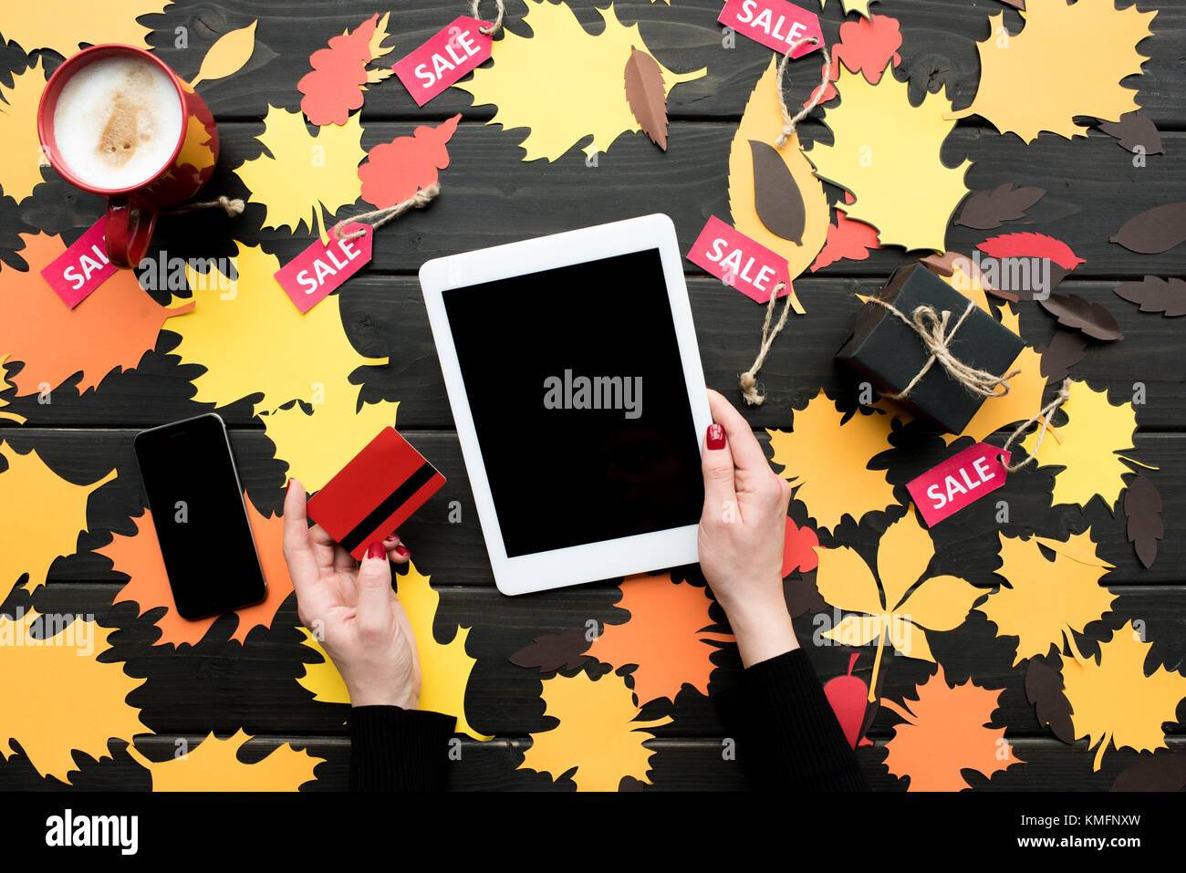 tablet and credit card Stock Photo - Alamy