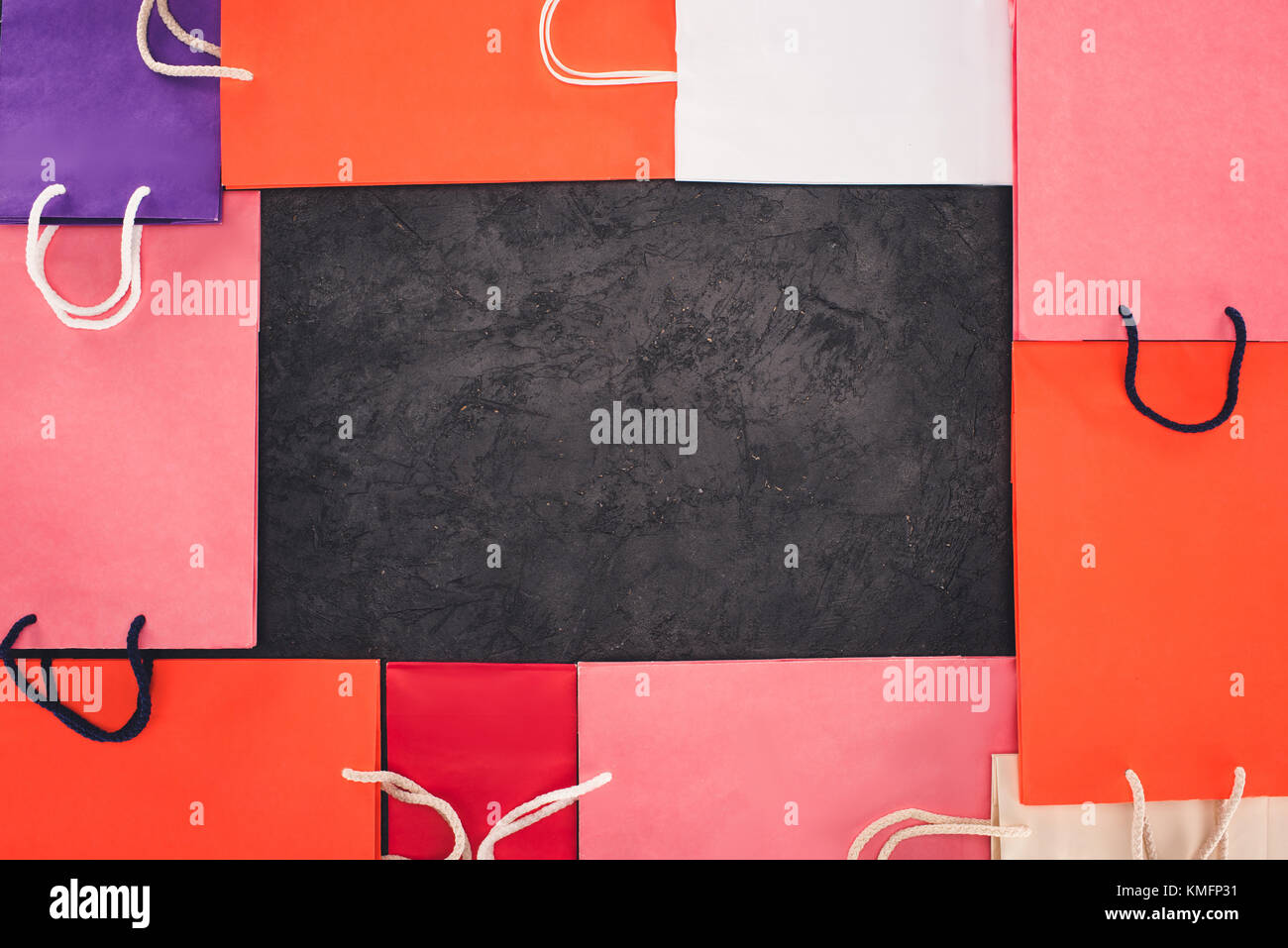 frame of shopping bags Stock Photo - Alamy