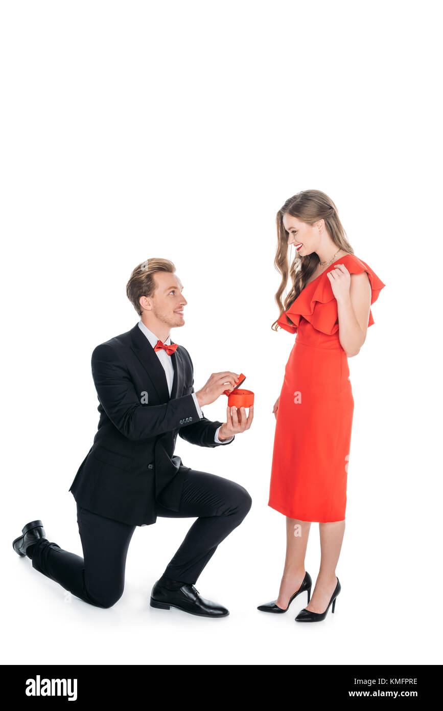 man proposing to woman Stock Photo - Alamy