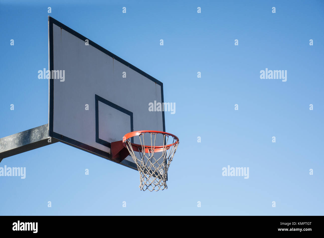basketball backboard in a playground court Stock Photo - Alamy