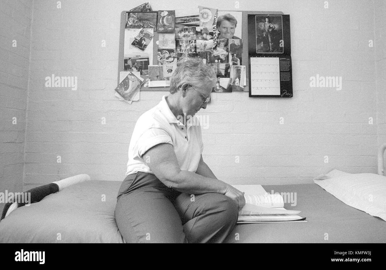 Female prison inmate in cell hi-res stock photography and images - Alamy