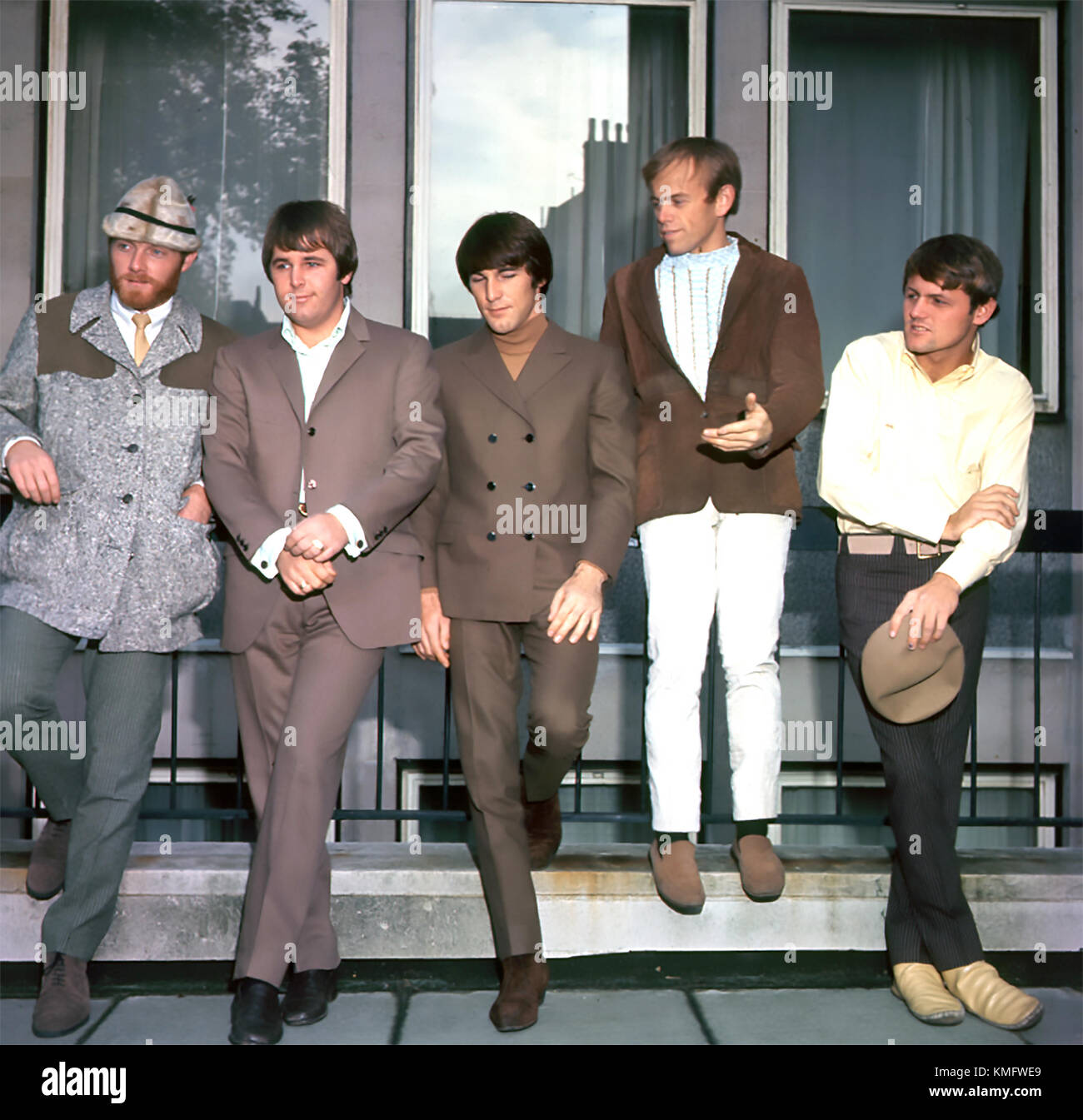 BEACH BOYS US group in 1964 outside EMI House in Manchester Square ...