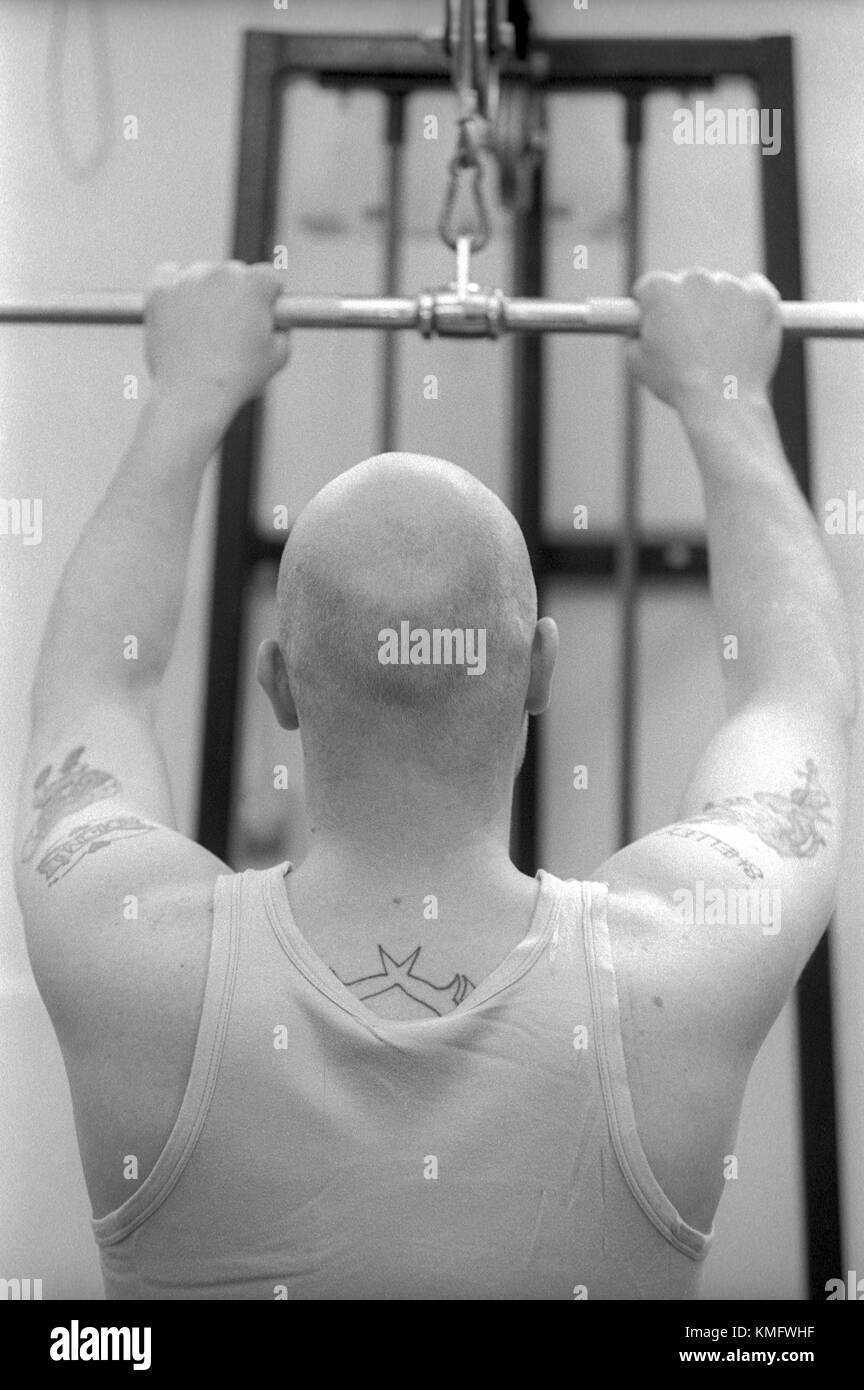Man prison back view Black and White Stock Photos & Images - Alamy