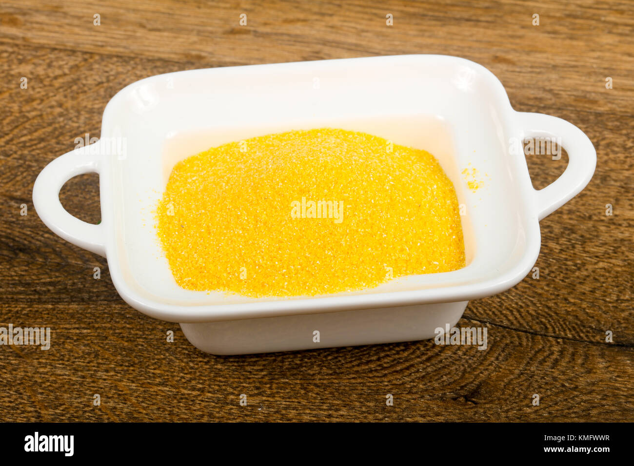 Raw polenta ready for cooking Stock Photo - Alamy