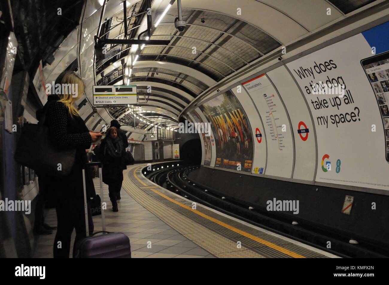 Commuters on the Central line, London Underground Stock Photo - Alamy