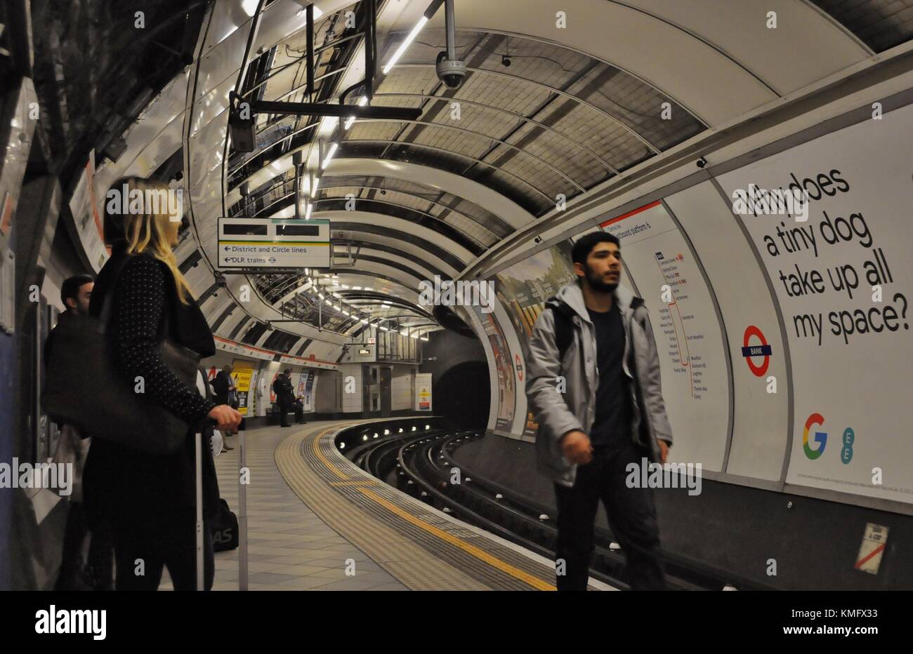 Commuters on the Central line, London Underground Stock Photo - Alamy