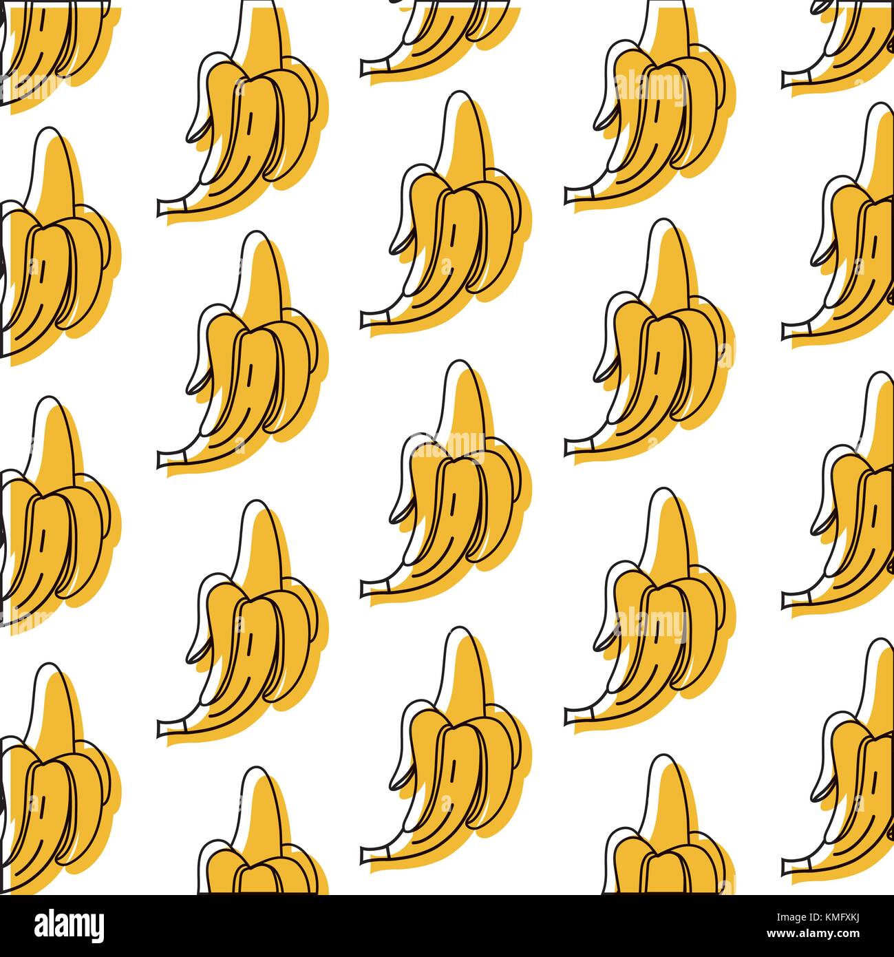 color delicious and fresh banana fruit background design Stock Vector ...